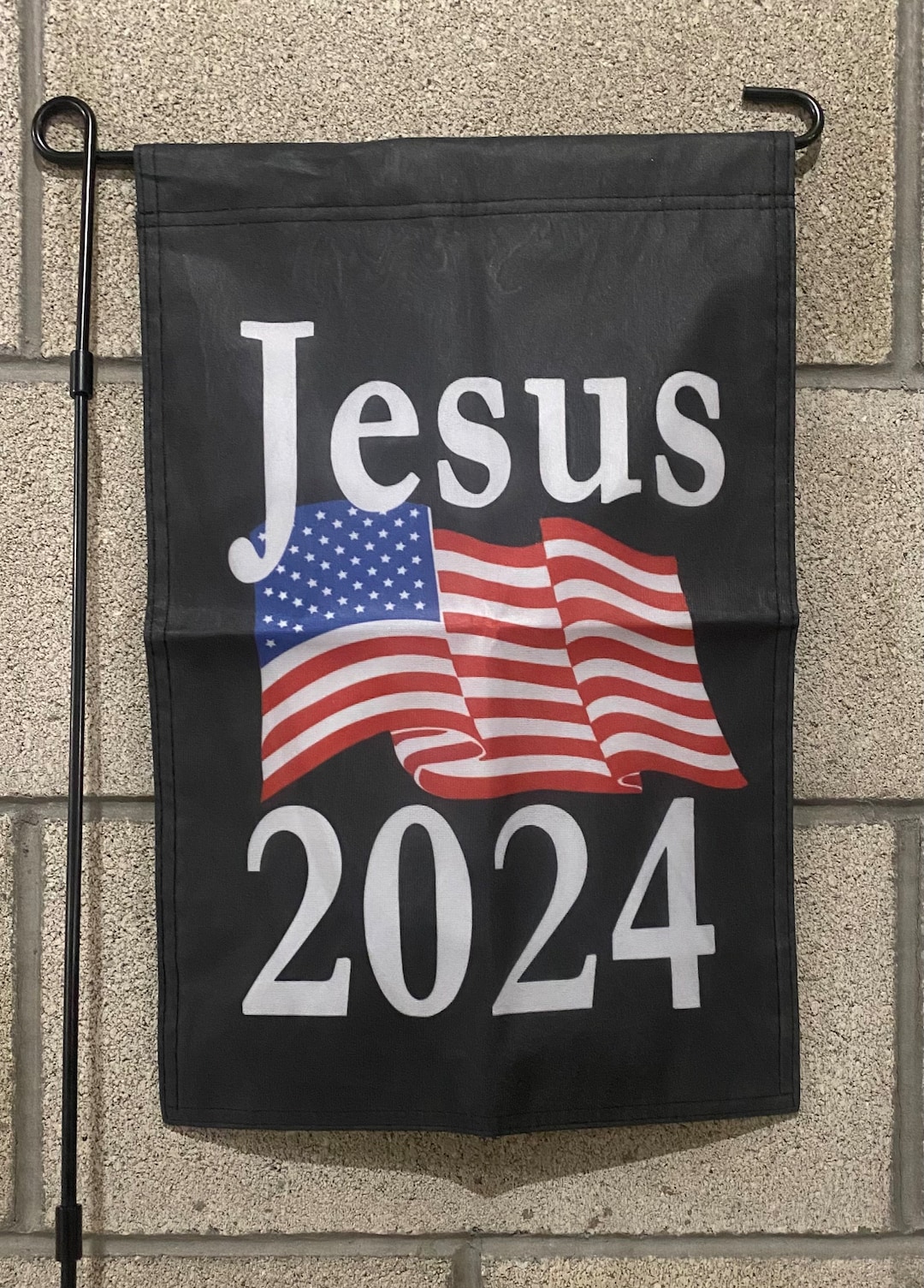 Jesus 2024 Garden Flag FREE SHIP President Religion Savior Christ Lord ...
