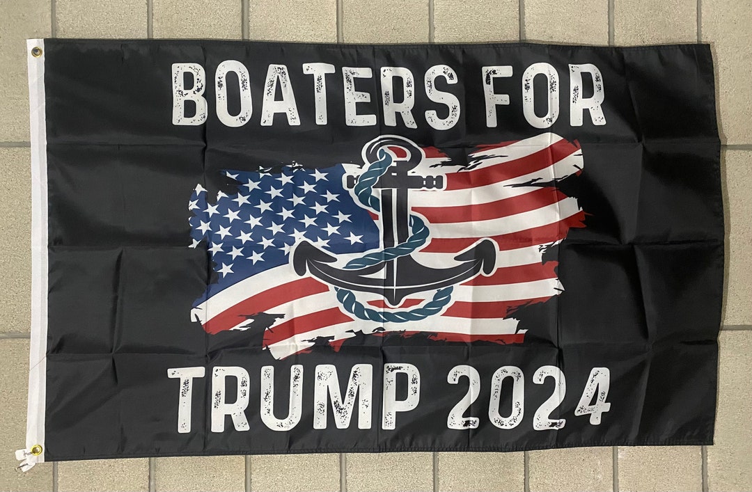 Boaters for Donald Trump Flag FREE SHIP Fish Lake Take America Back ...