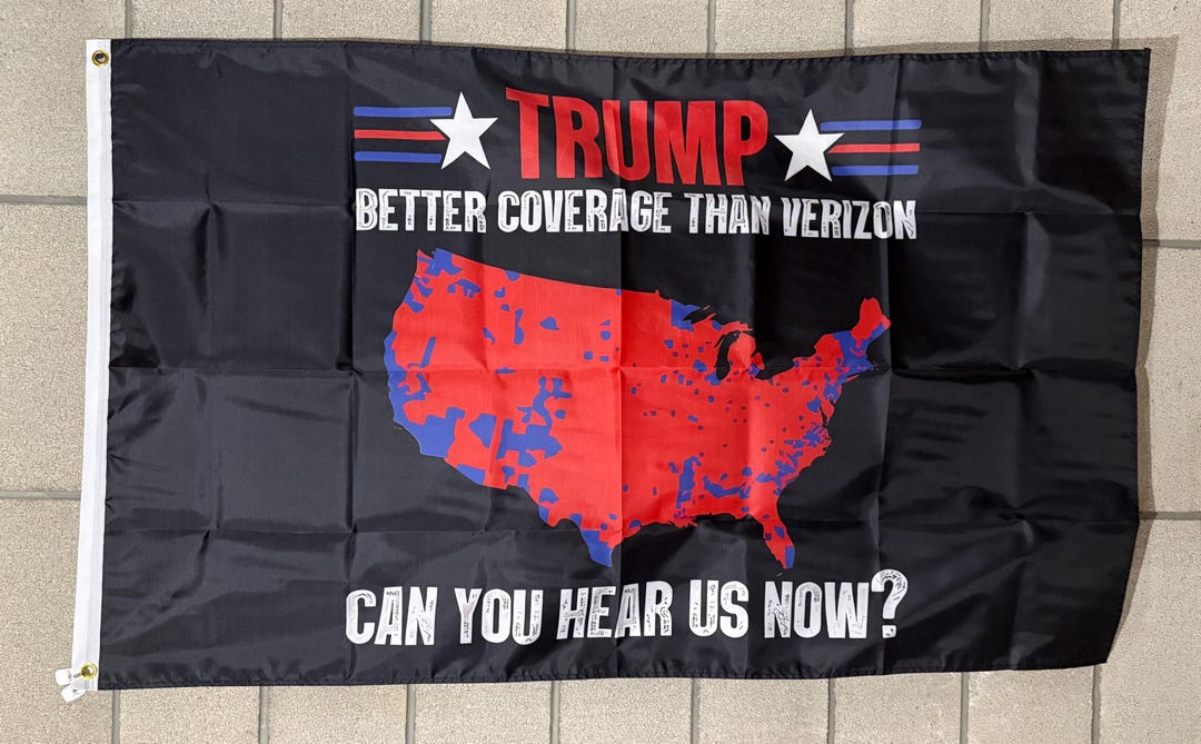 Donald Trump Coverage Map Flag FREE SHIP Make Liberals Cry America ...