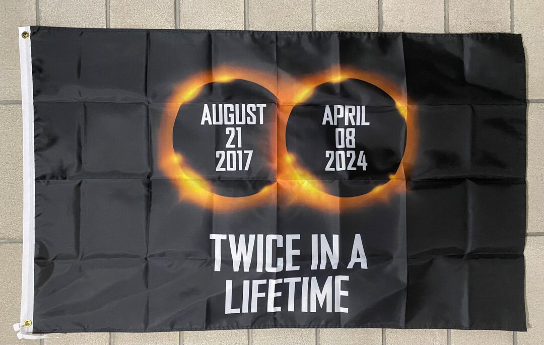 Total Solar Eclipse April 8th 2024 Flag FREE USA SHIPPING Totality ...