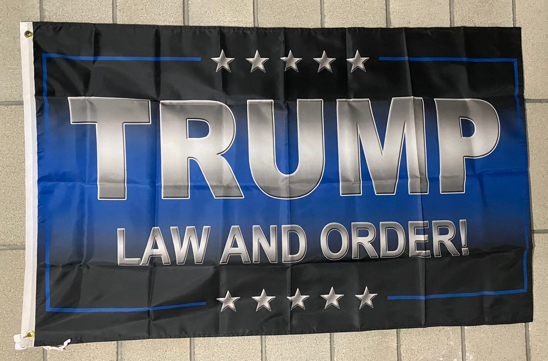Donald Trump Flag FREE Law & Order Beer Save America Republican Guns ...