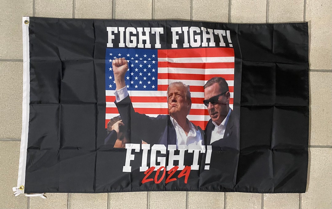 Donald Trump Shooting Fight Flag FREE SHIP Take America Back Maga ...