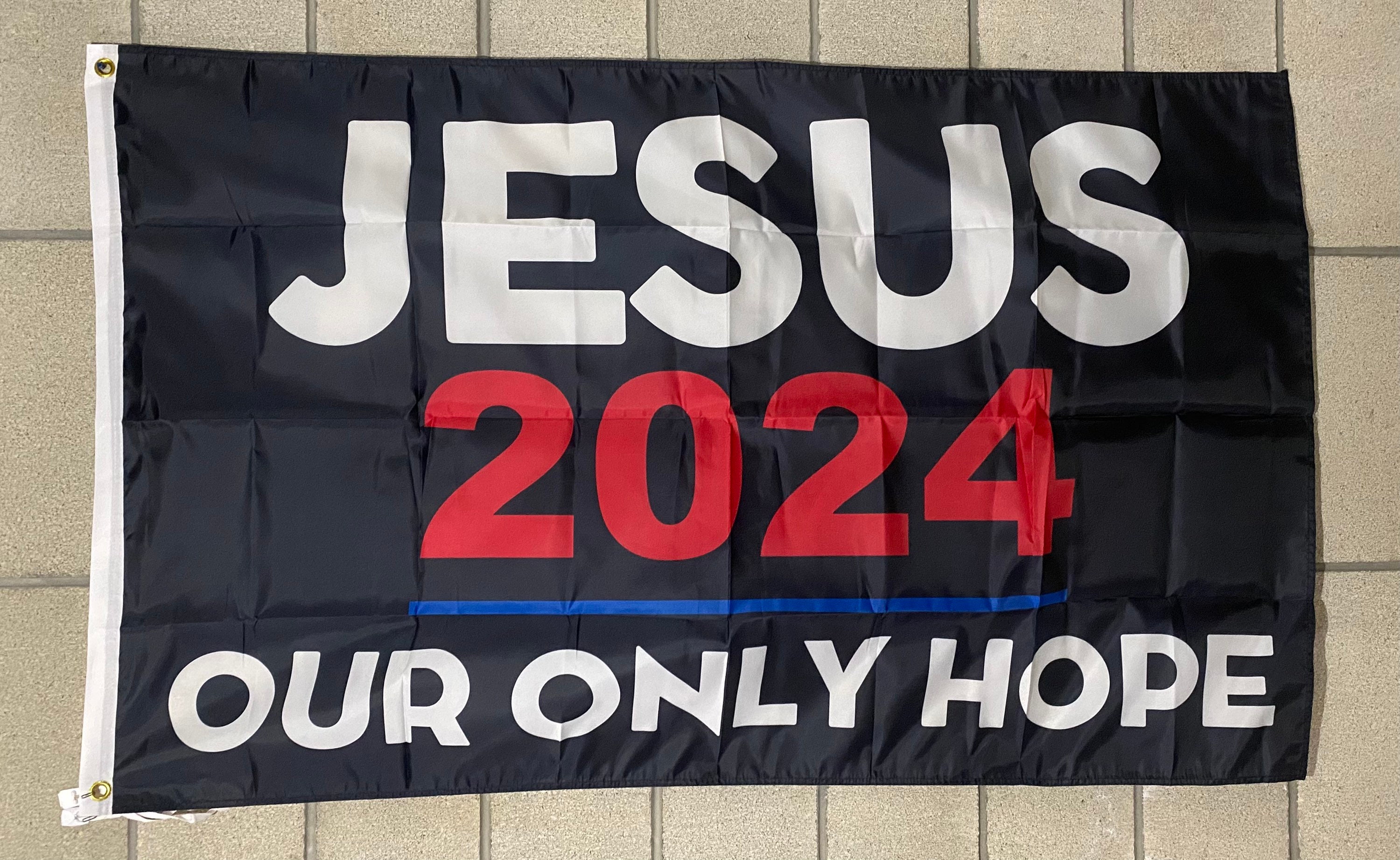 Jesus 2024 Flag FREE SHIP Our Only Hope President Freedom Savior Lord ...