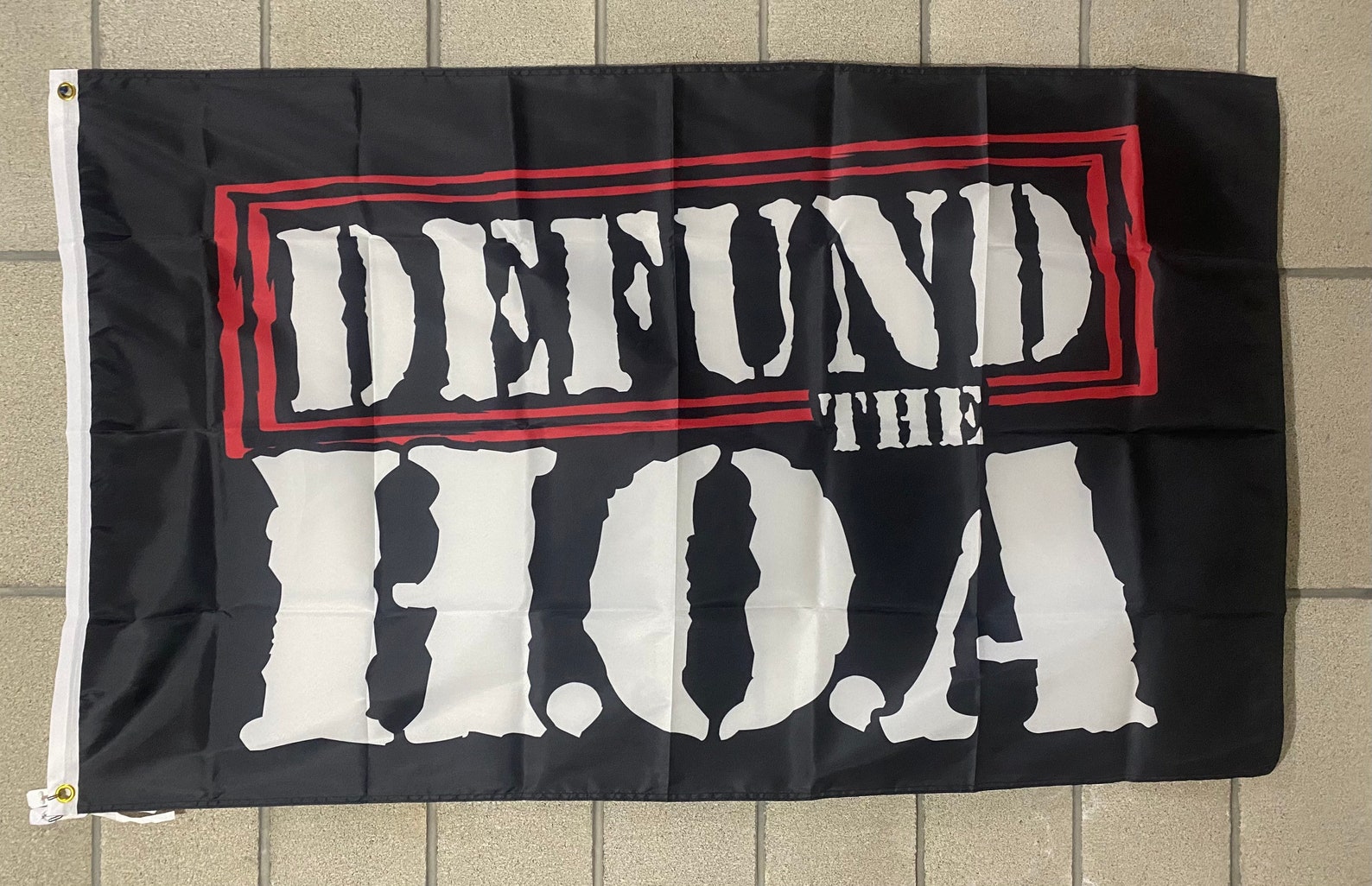 Defund the Hoa Flag FREE SHIP Funny Fake News Save America Republican ...