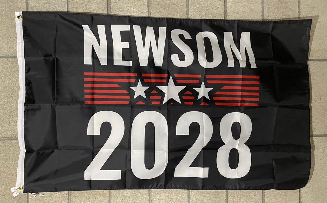 Gavin Newsom for President 2028 Flag FREE SHIP Cali Blue America First ...