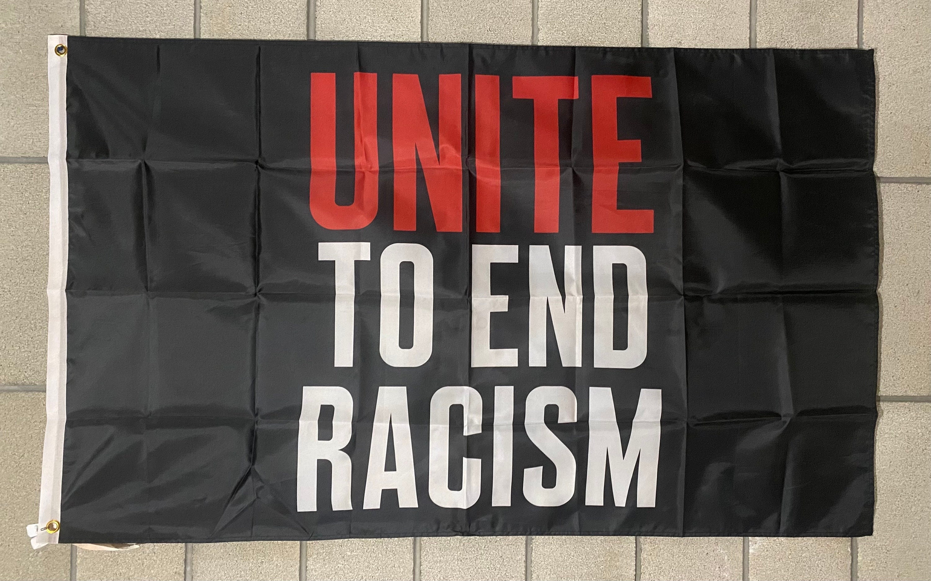 Unite to End Racism Flag FREE SHIP Equality LGBTQ Diversity Minority ...