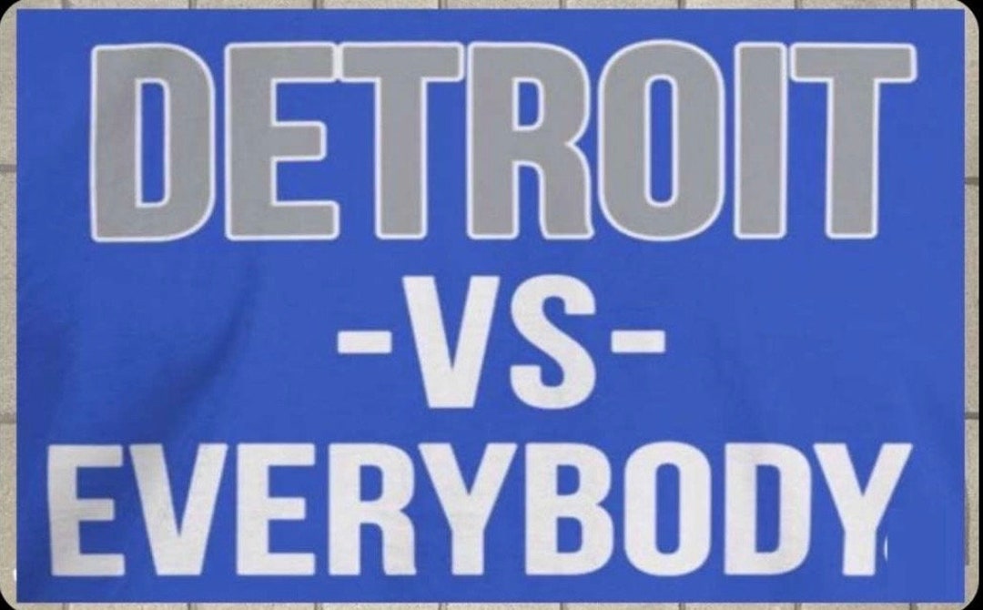 Detroit Vs Everybody Football Flag FREE SHIP the Detroit Lions BET ...