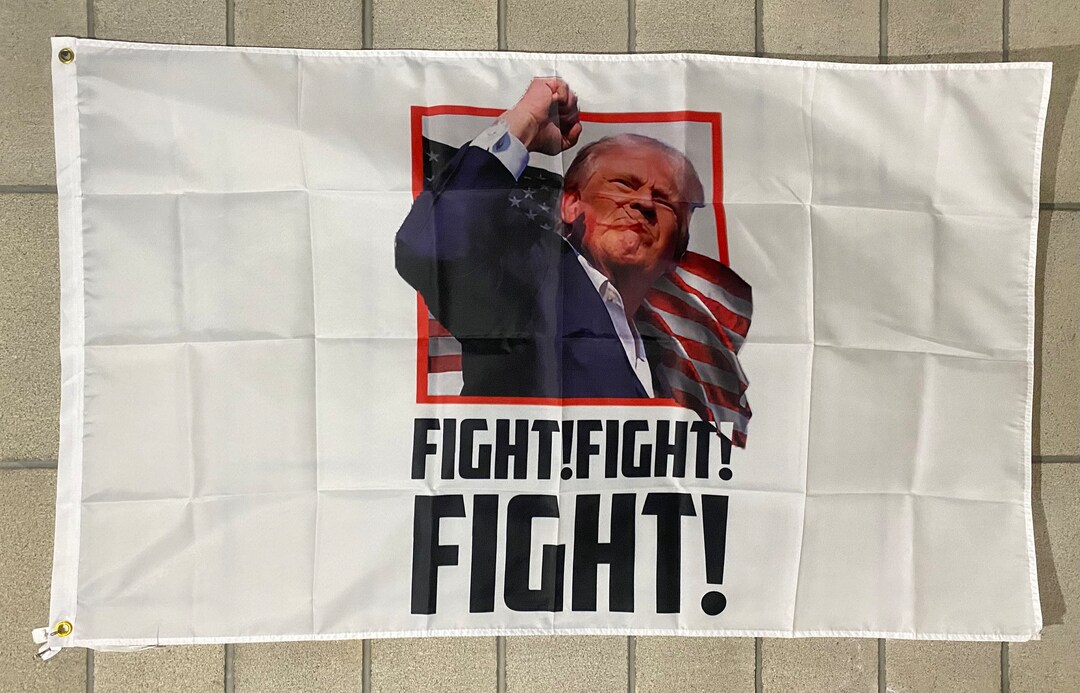 Donald Trump Shooting Fight Flag FREE SHIP Take America Back Maga ...