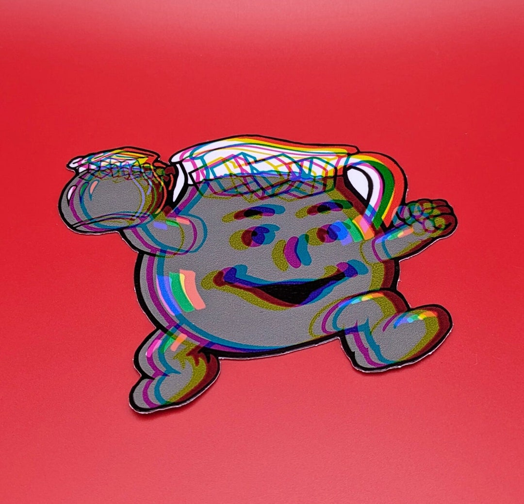 Trippy Kool-aid Man Sticker - Etsy