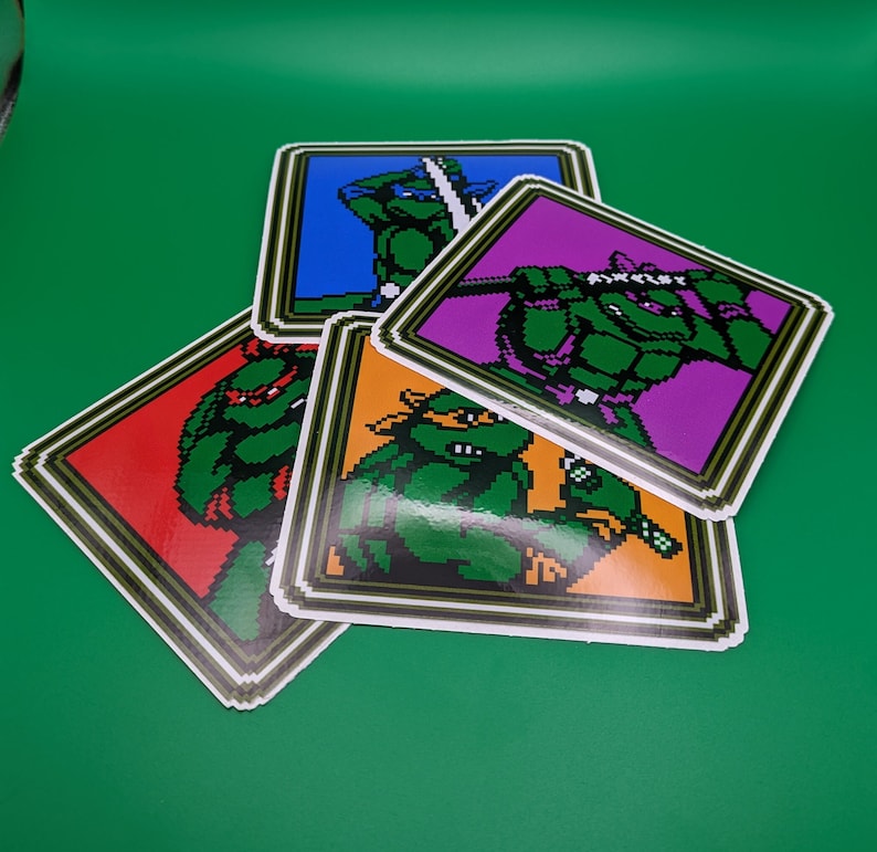 NES Turtles Decal Sticker - Etsy