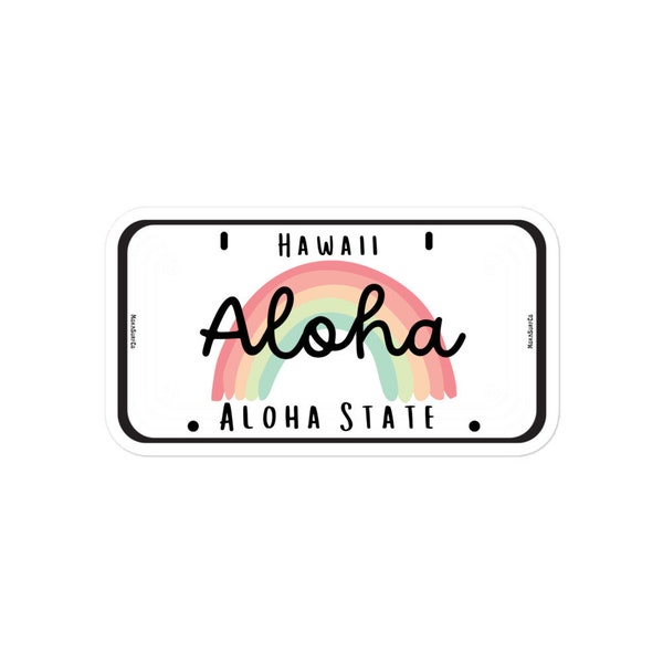 Aloha License Plate - Etsy