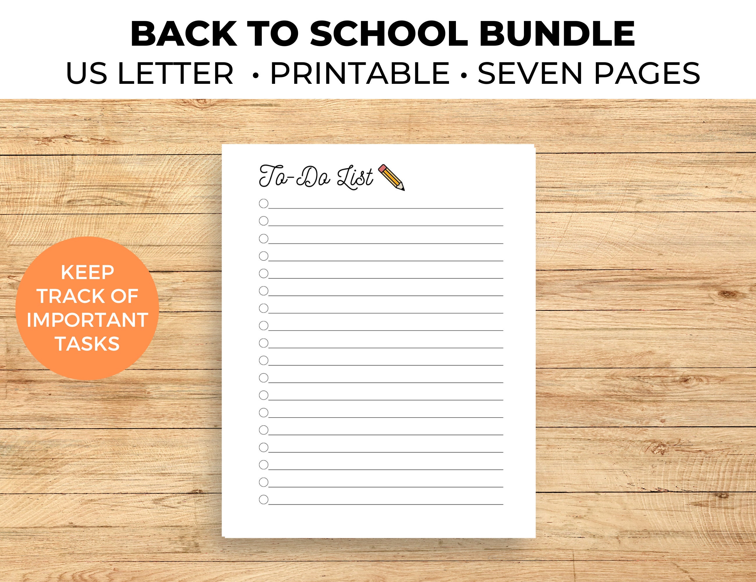 Back to School Bundle Printable | School Organization | Printable PDF ...