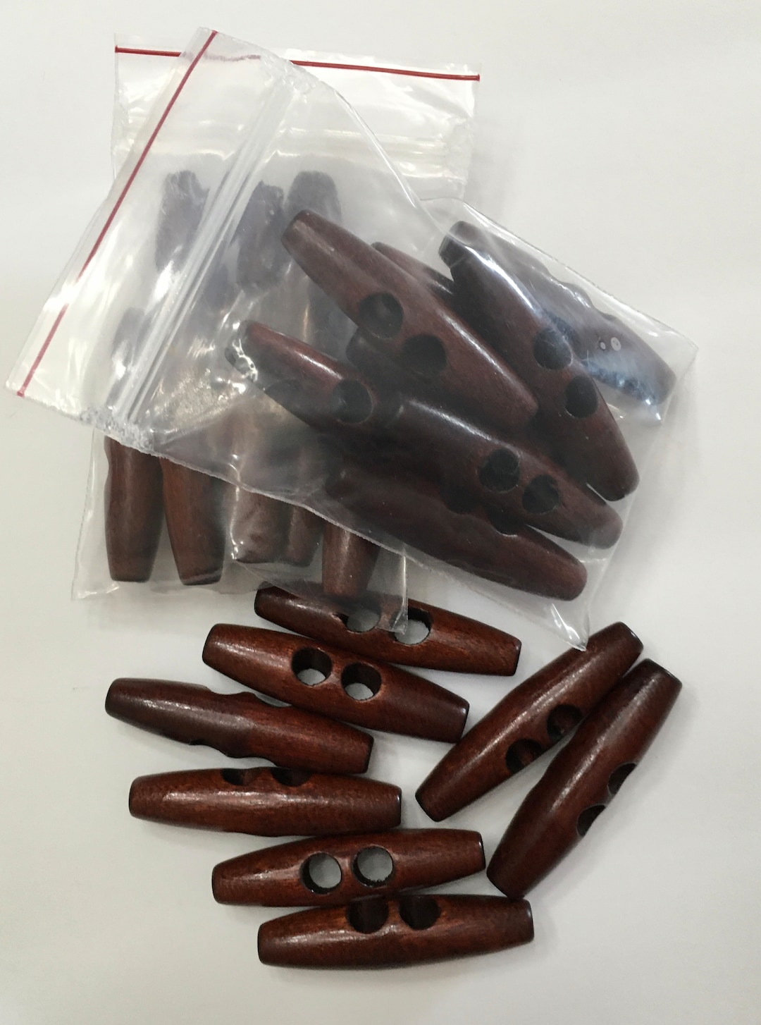 Wood Toggle Buttons, Garment Closures (12 Pc) - Etsy