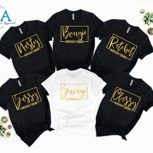 Savage Birthday Squad Shirt, Birthday Squad Shirt, Birthday Crew Shirts ...