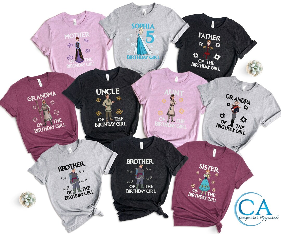 Frozen Birthday Shirt , Elsa Birthday Shirts, Frozen Custom Shirt ...