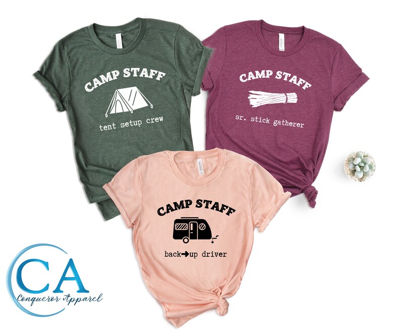 Matching Camp Staff Shirts Funny Camping Tee Family Camping - Etsy