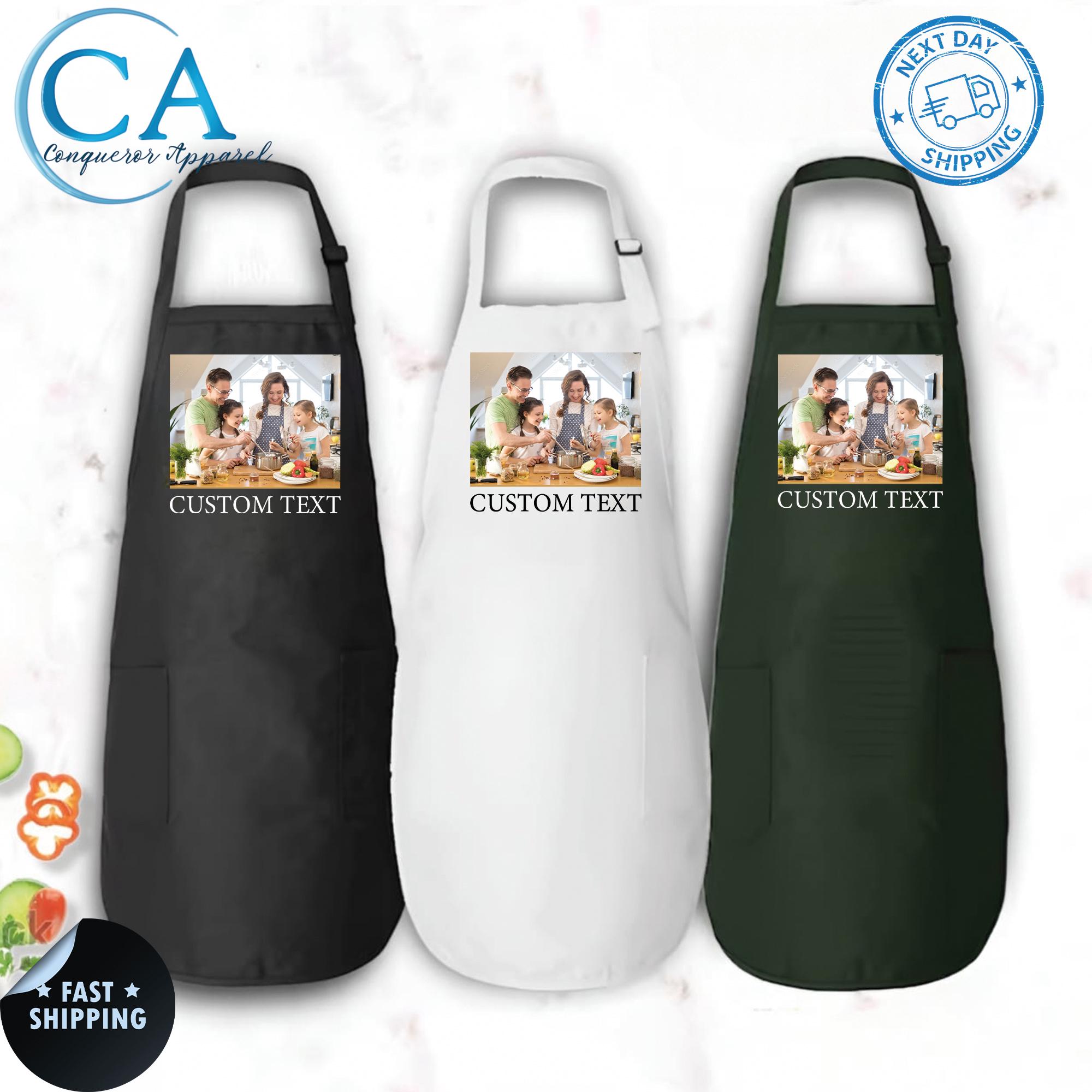 Personalized Photo Apron – Custom Chef Gift, Adjustable Kitchen ...