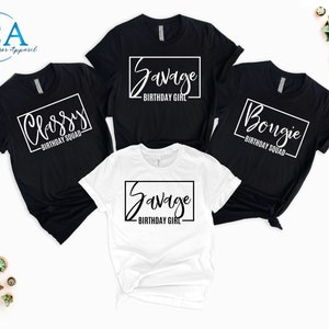 Savage Birthday Squad Shirt, Birthday Squad Shirt, Birthday Crew Shirts ...