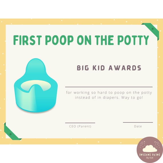 Printable Potty Awards