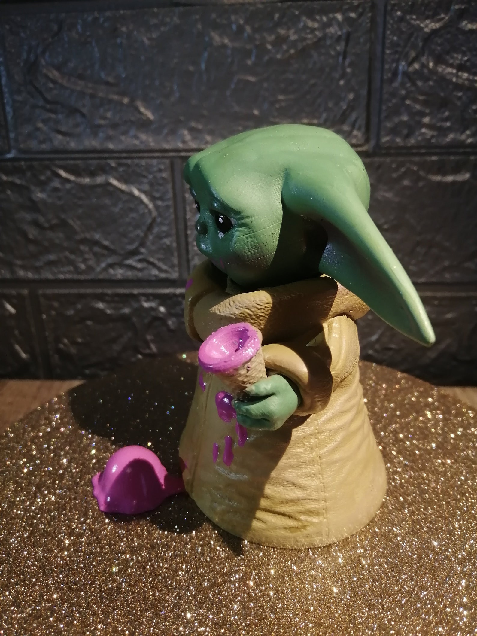Sad Grogu Has Lost His Ice Cream. Resin/pla Print Expertly - Etsy