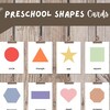 12 Printable Preschool Shapes Flash Cards Toddler Learning Shapes Flash ...