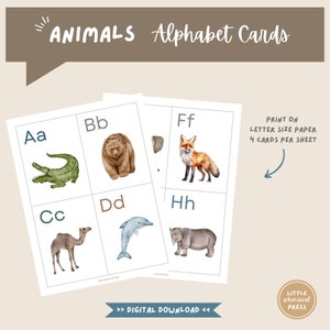 Preschool Montessori Alphabet Printable Flashcards | Educational ...