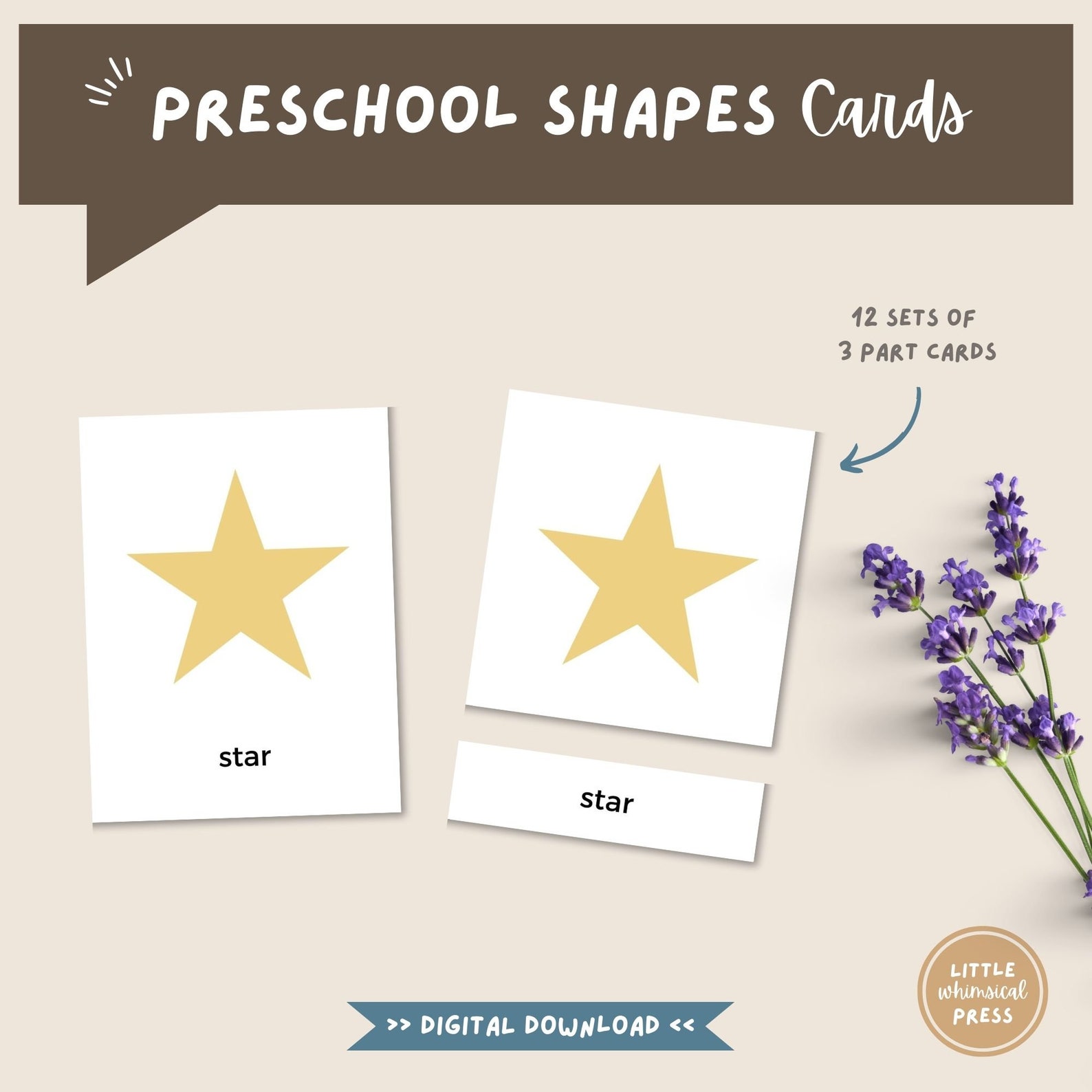 12 Printable Preschool Shapes Flash Cards | Toddler Learning Shapes ...
