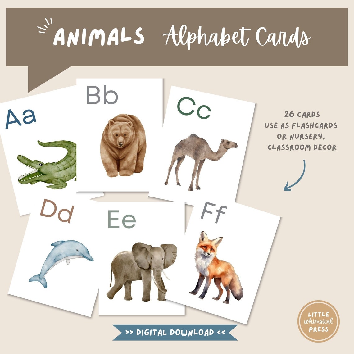 Preschool Montessori Alphabet Printable Flashcards | Educational ...