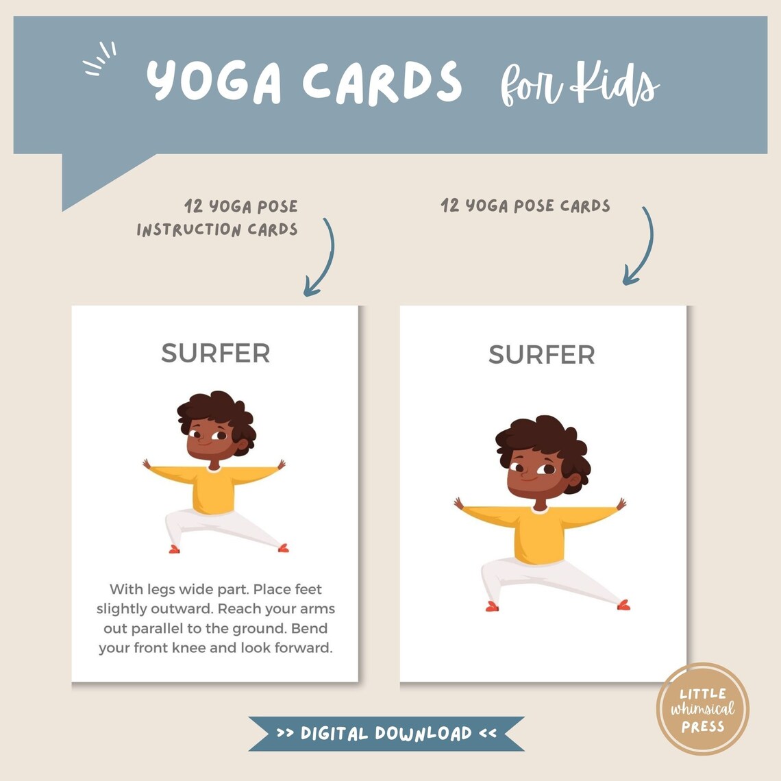 Kids Yoga Cards Printable | Yoga Poses Flashcards for Kids ...