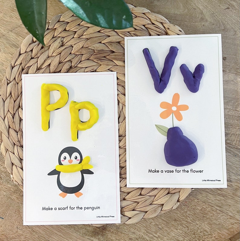 Alphabet Play Dough Mats Printable | ABC Playdough Activity Mat ...