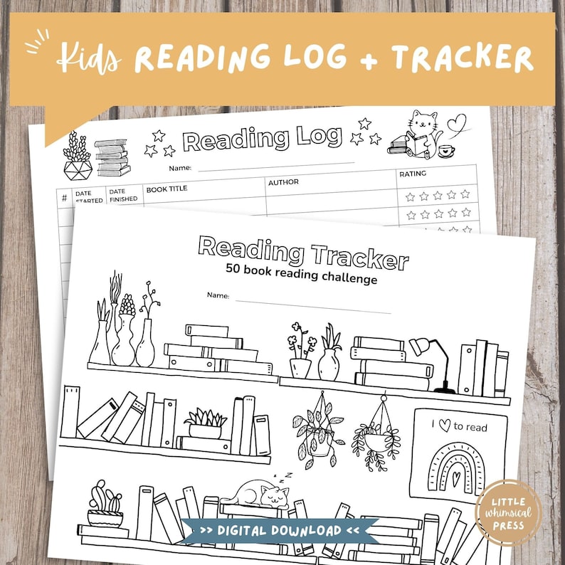Printable Kids Reading Log and Reading Tracker | Summer Reading ...