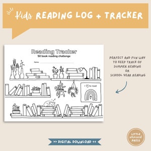 Printable Kids Reading Log and Reading Tracker | Summer Reading ...
