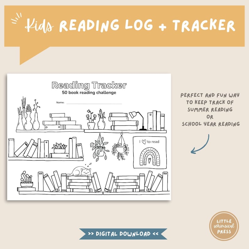 Printable Kids Reading Log and Reading Tracker | Summer Reading ...