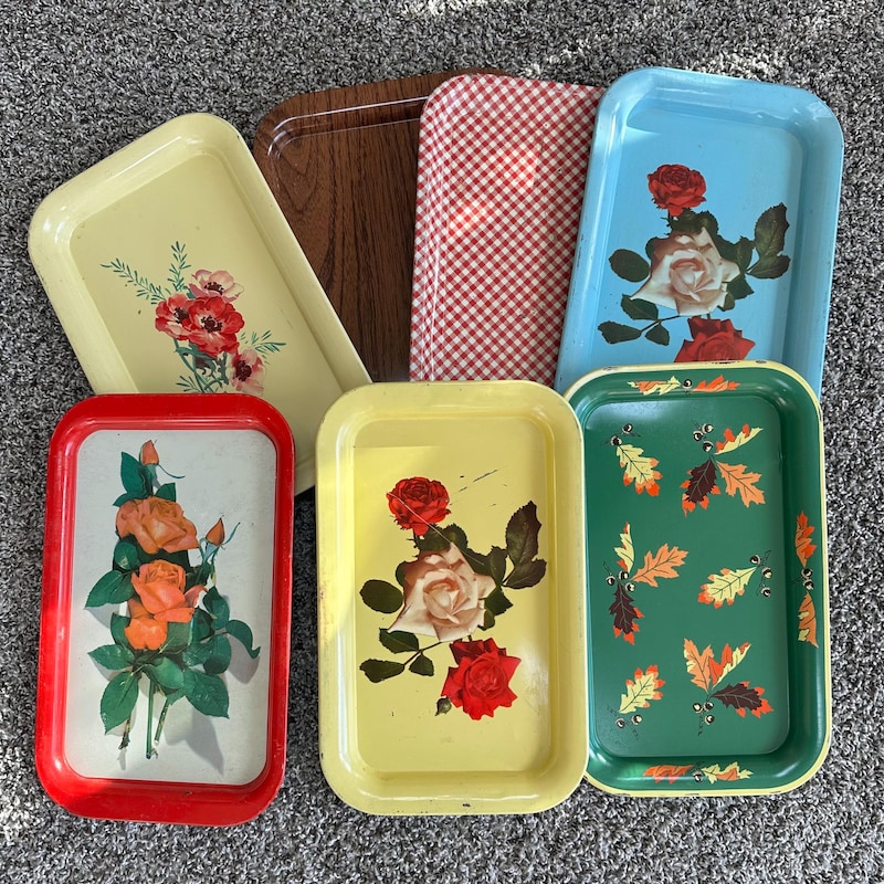 Vintage Tins Tray - Etsy