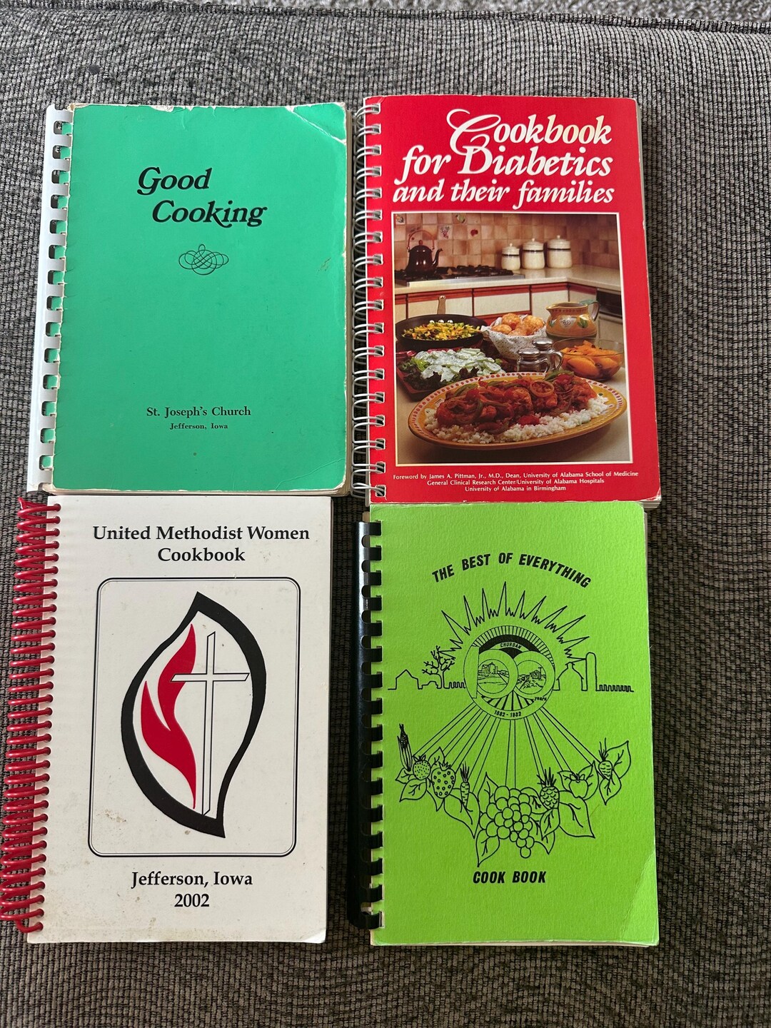 Vintage Spiral Bound Cookbook, Vintage, Vintage Cookbook, Church ...
