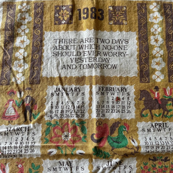 1958 Calendar - Etsy