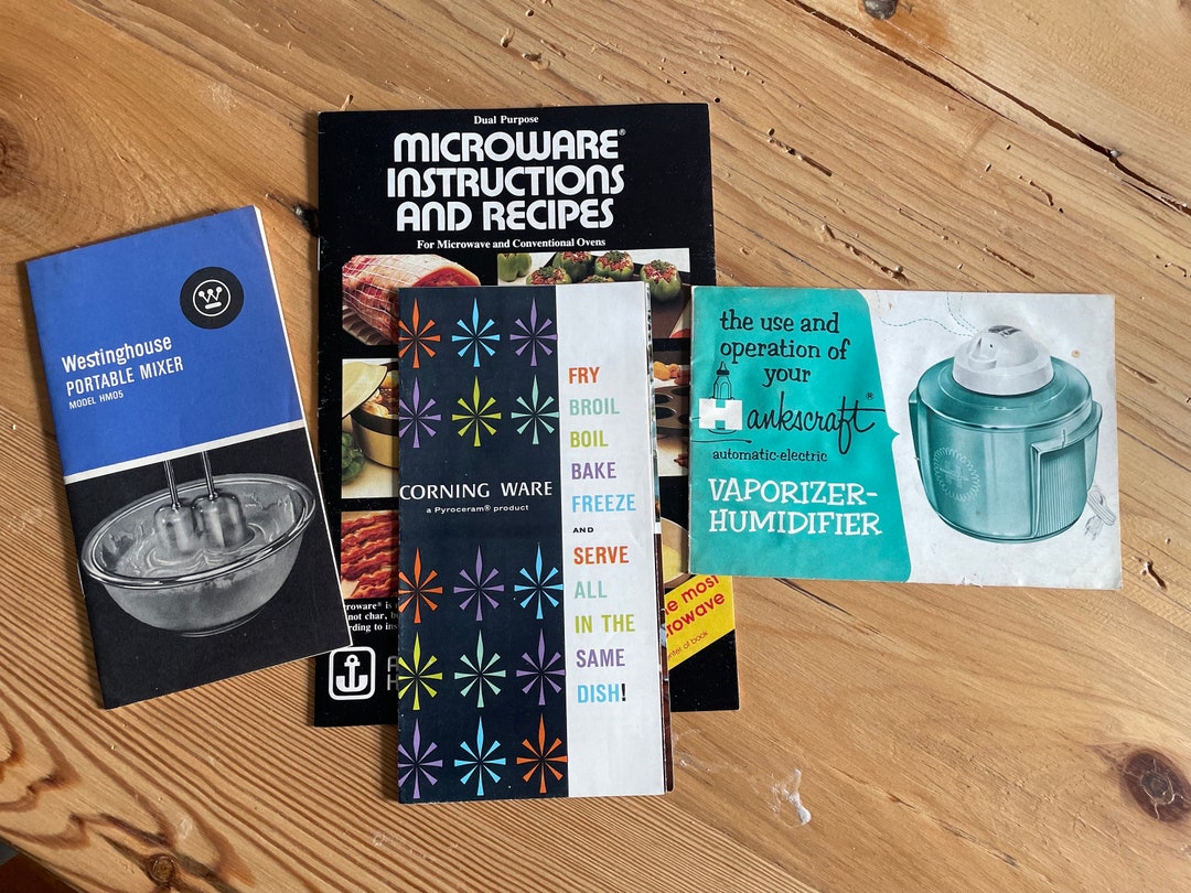 Vintage Kitchen Appliance Manuals Set of 4 Set DD - Etsy