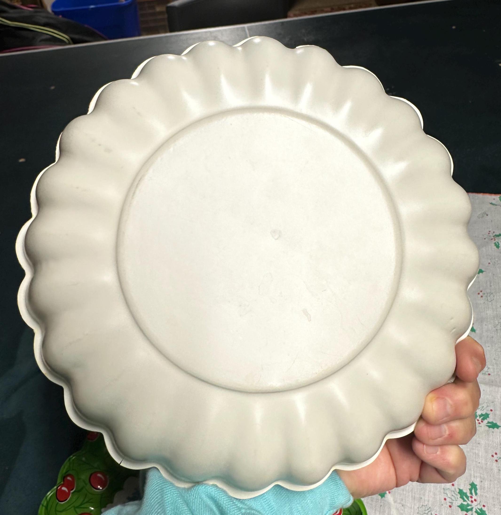 Vintage Christmas Plastic Tray: Poinsettia, Santa, Candles, Santa, Tree ...
