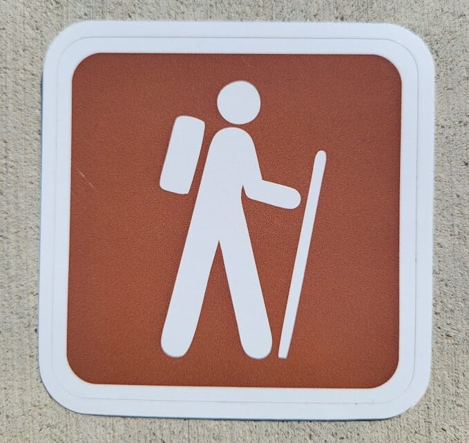 Hiker Sign Decal! - Etsy