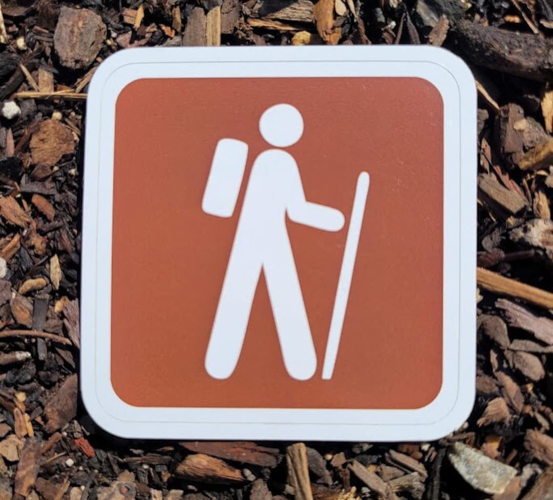Hiker Sign Decal! - Etsy