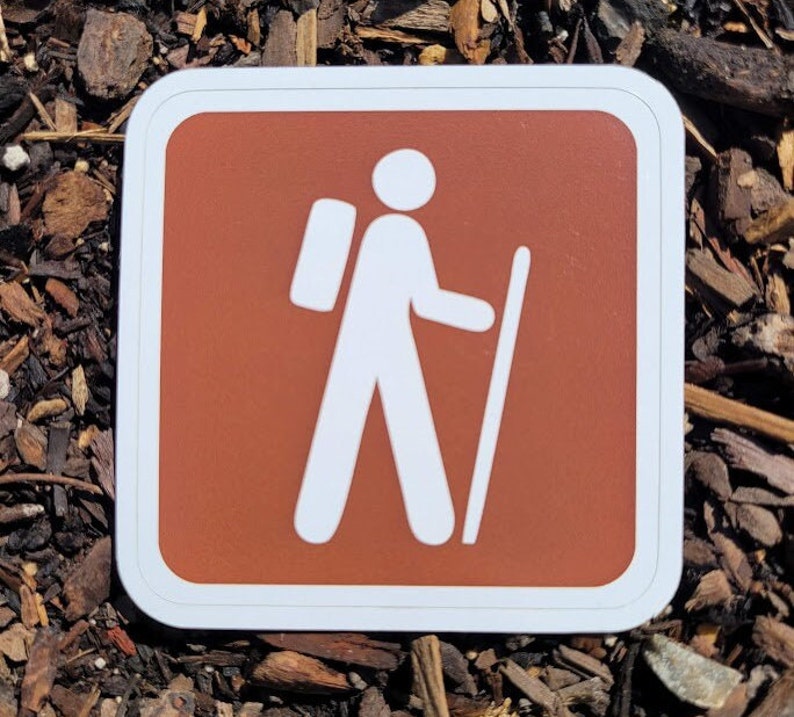 Hiker Sign Decal! - Etsy