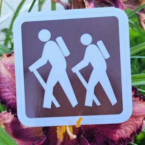 Two Hiker Trail Sign Decal! - Etsy
