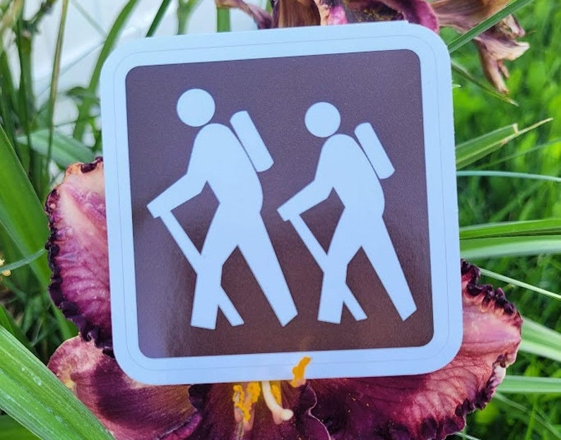 Two Hiker Trail Sign Decal! - Etsy