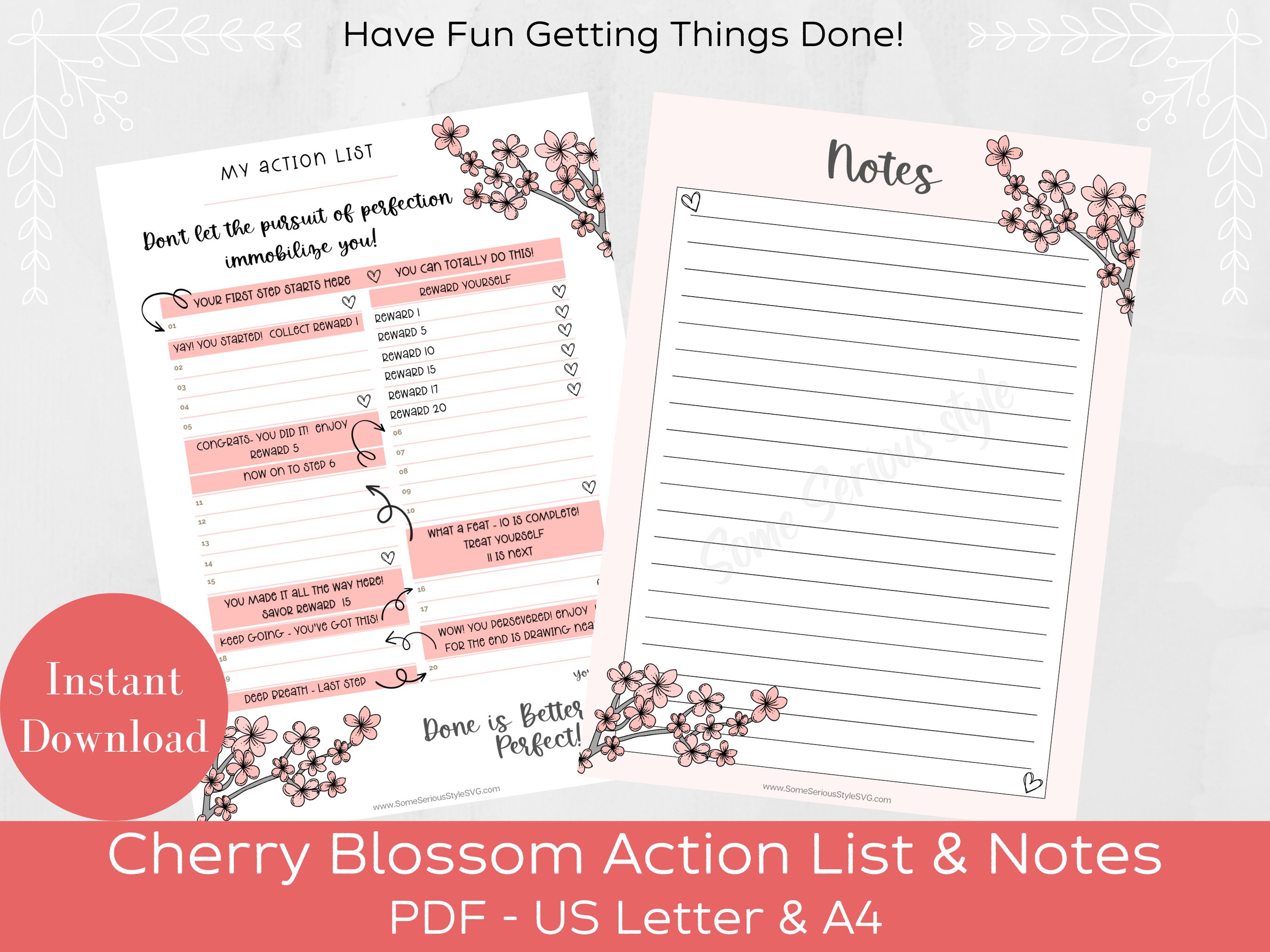 Printable To-do List-action Planner Page Notes - Etsy
