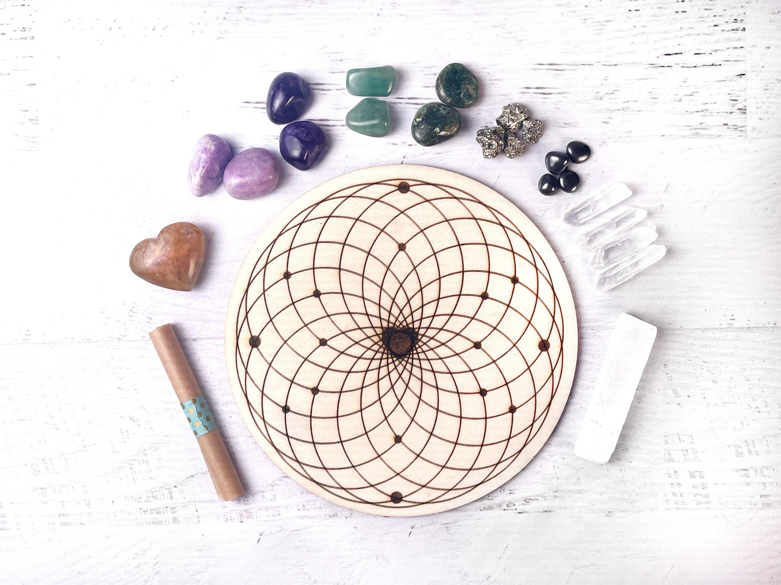 Healing, Balance & Harmony Crystal Grid - Etsy