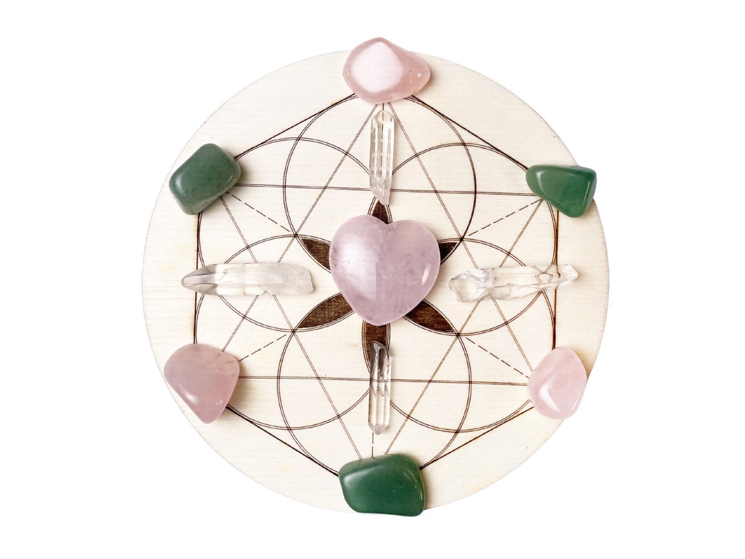 Love, Romance, Self - Love Crystal Grid - Etsy