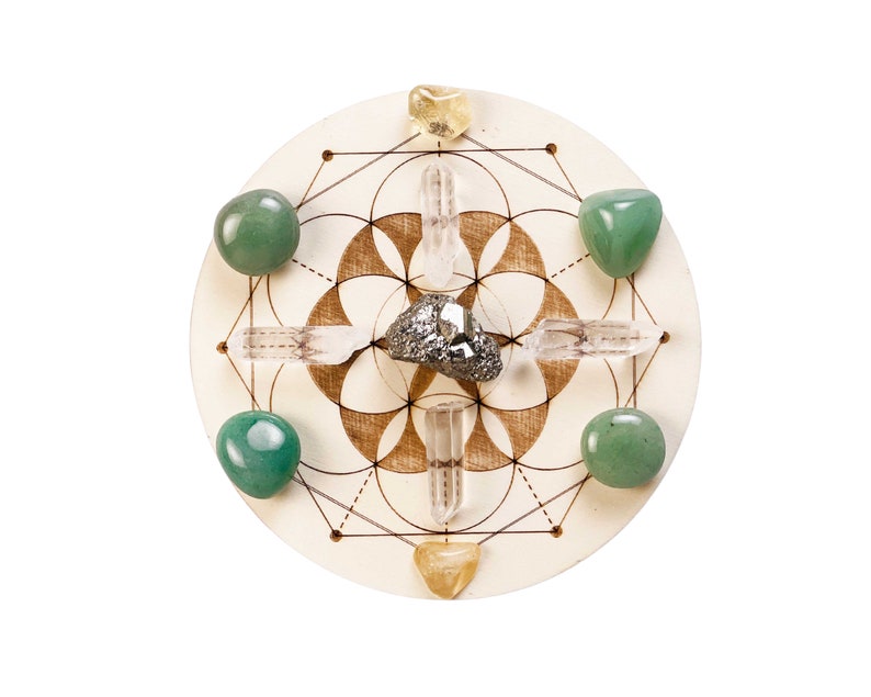 Abundance & Prosperity Money Crystal Grid - Etsy