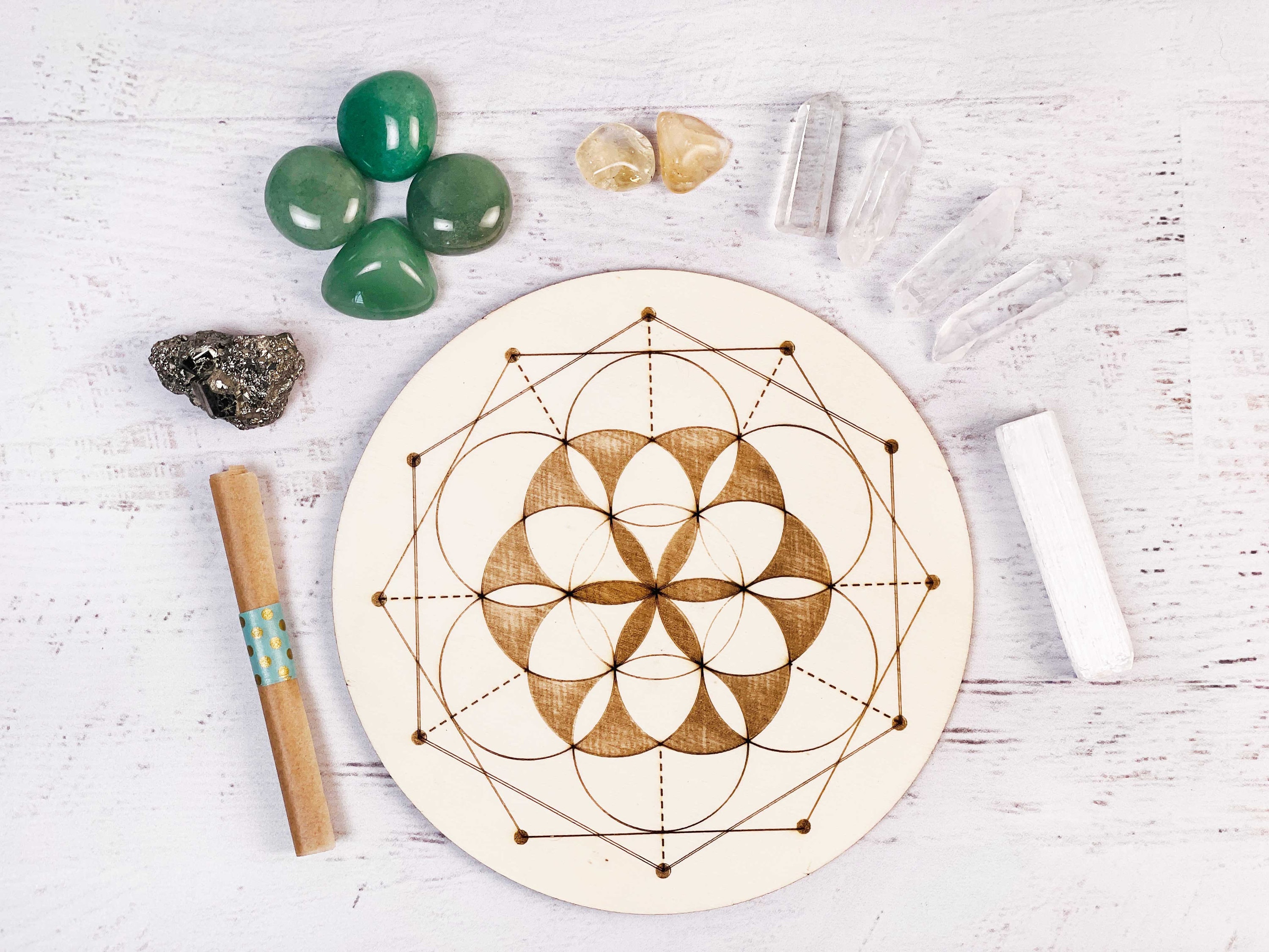 Abundance & Prosperity Money Crystal Grid - Etsy