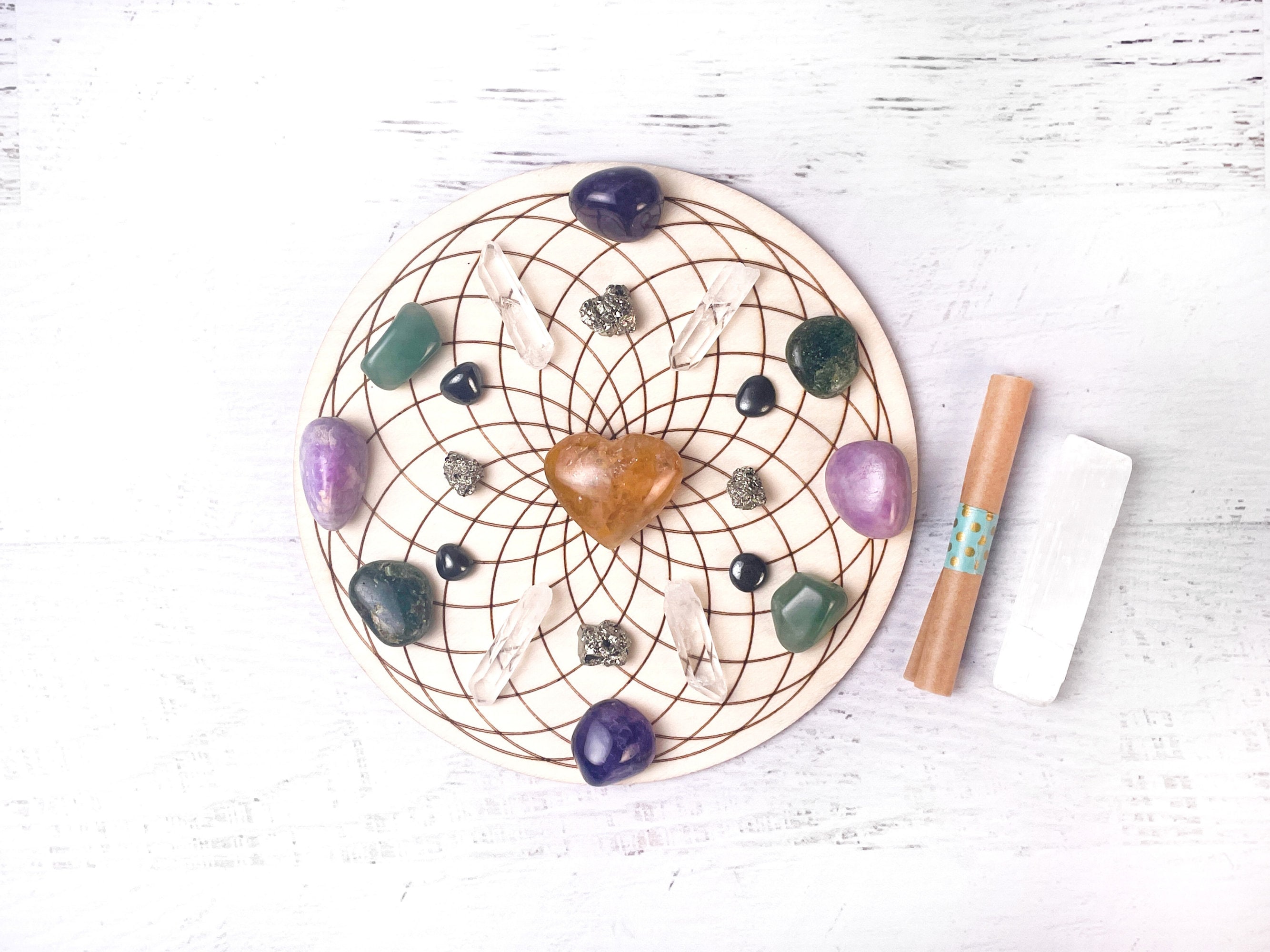 Healing, Balance & Harmony Crystal Grid - Etsy