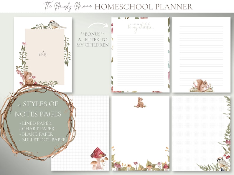 Homeschool Planner Printable DIGITAL DOWNLOAD 2023-2024 - Etsy